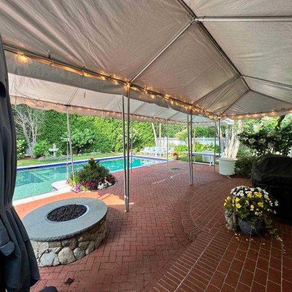 15’x30’x7′ White Frame Tent | Prime Tent And Furniture Rental